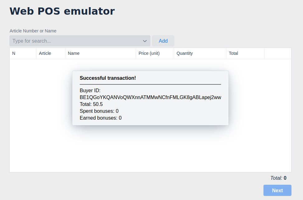 GitHub - uno-labs-solana-hackathon/web-pos-emulator: POS emulator