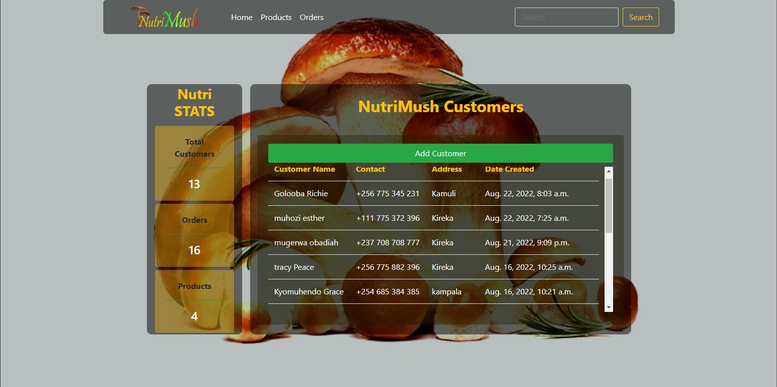 GitHub - Simenya/nutrimush
