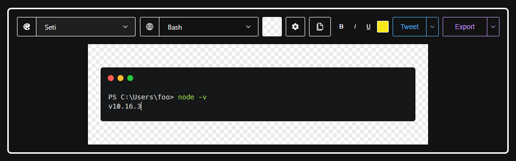 adding label to code image · Issue #1462 · carbon-app/carbon · GitHub