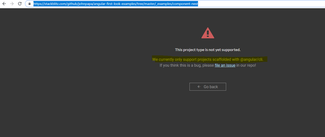Repository link doesn't work · Issue #954 · stackblitz/core · GitHub