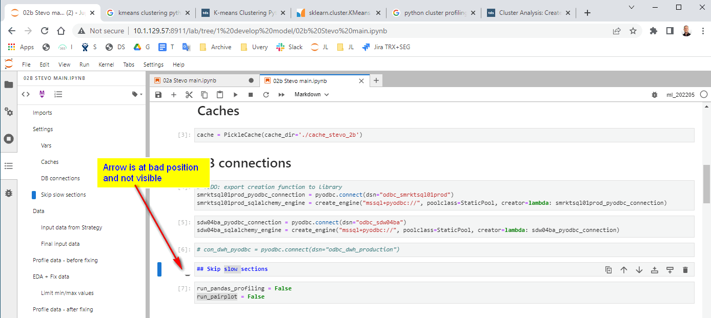 Arrow at markdown cell has bad position, if cell is not rendered · Issue #12628 · jupyterlab ...
