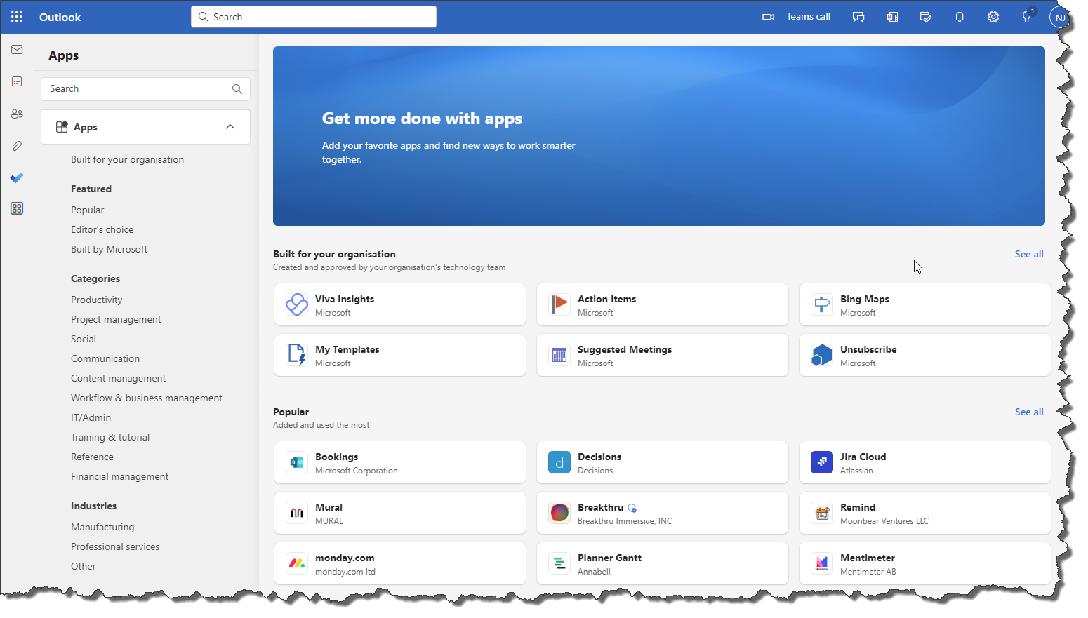 Cannot sideload Outlook web add-ins in current Outlook on the Web - interface has changed again ...
