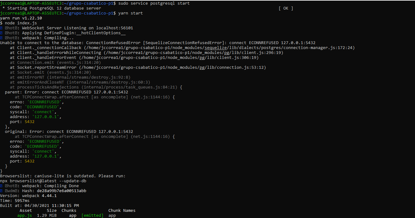 Error Connect Econnrefused 1270015432 · Issue 23 · Iic2513 2021 1projects · Github 