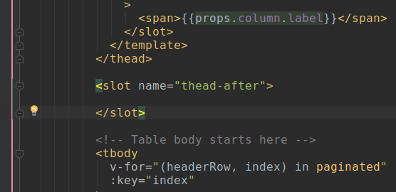 Hey, i need a few more slots. Can i add them? · Issue #610 · xaksis/vue-good-table · GitHub