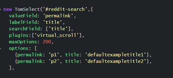 Remote data overwrited default options in Tom Select with Virtual Scroll plugin · Issue #419 ...