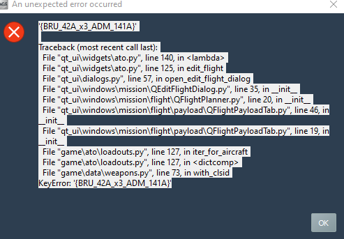 Skip and log invalid loadouts · Issue #2320 · dcs-liberation/dcs_liberation · GitHub