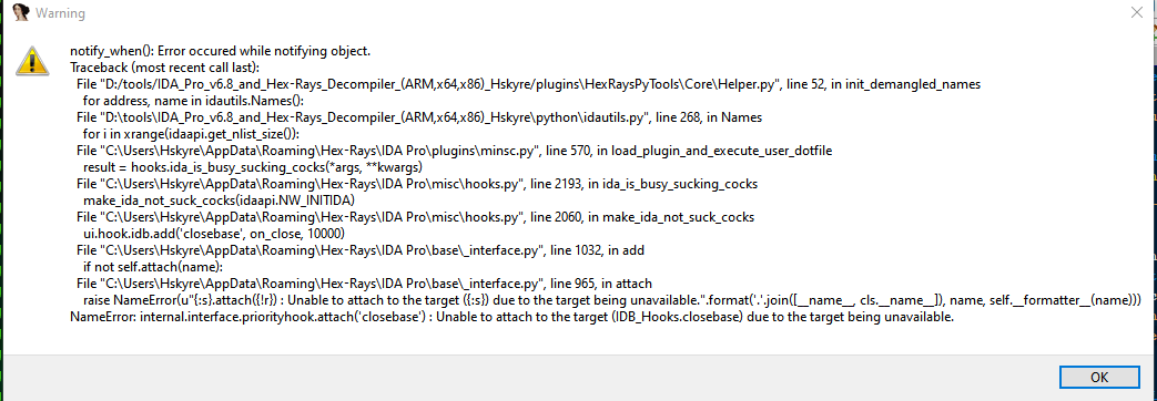 Miscellaneous compatibility issues with regards to IDA 6.8 · Issue #159 · arizvisa/ida-minsc ...