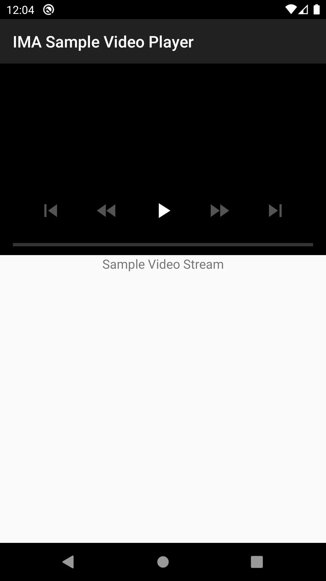 No video displays when clicking play (audio is heard) in SampleVideoPlayer, unable to use to ...