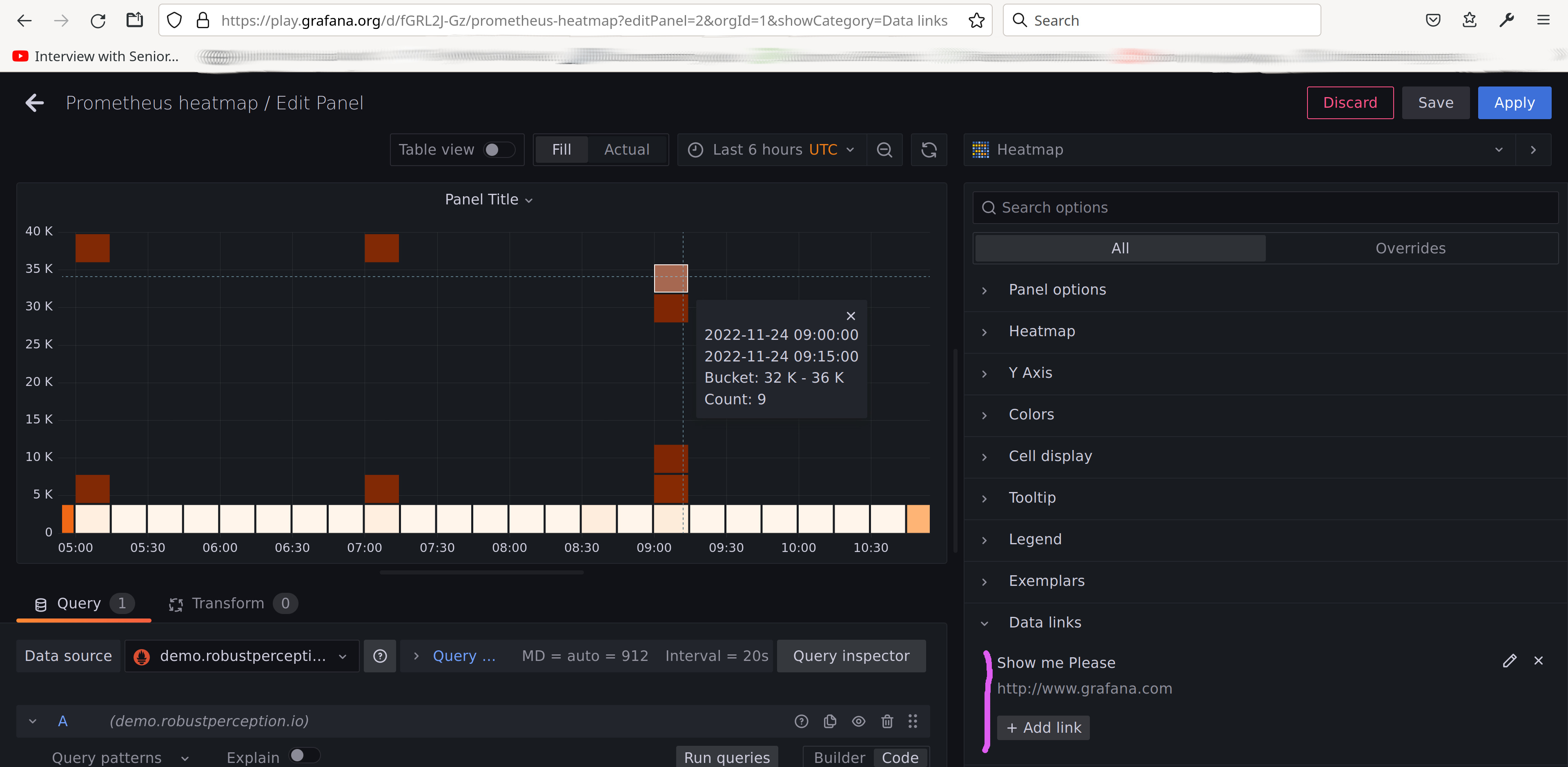 Epic: New and improved heatmap panel · Issue #45495 · grafana/grafana · GitHub