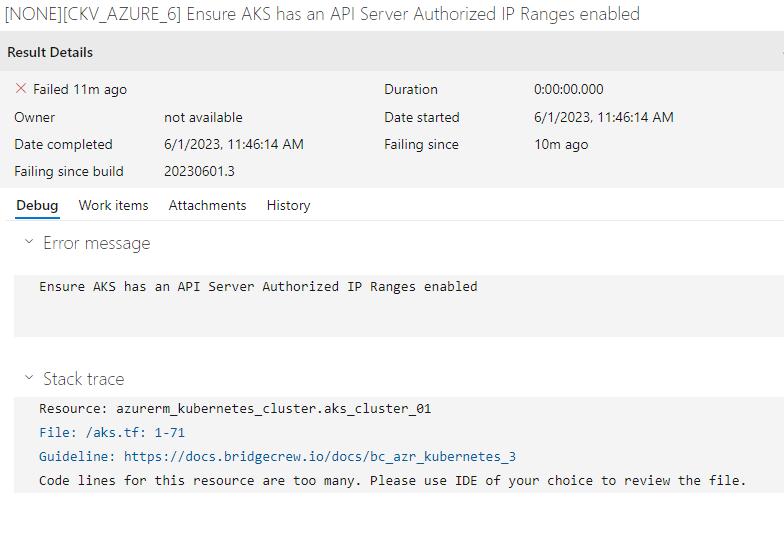 Ckvazure6 Aks Api Server White Tests Failing With Correct Code