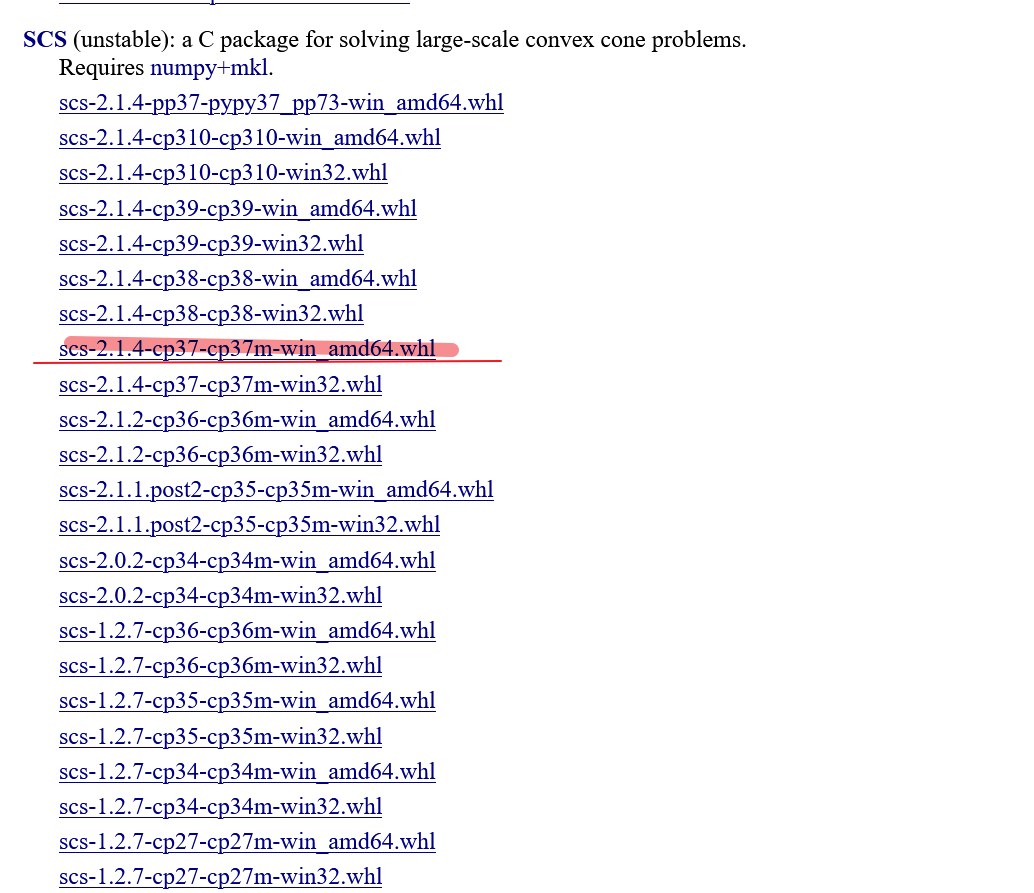 18. windows下安装cvxpy · Issue #18 · CHH3213/Note-Windows_MECHREVO · GitHub