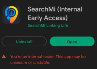 PlayStoreResults.redesignedVersion exception: FormatException: Not a properly formatted version ...