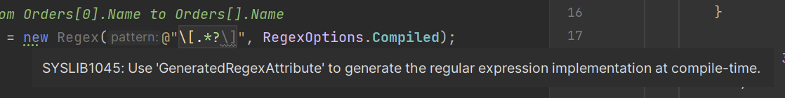 Consider Using Source Generators For Regular Expressions · Issue 2138