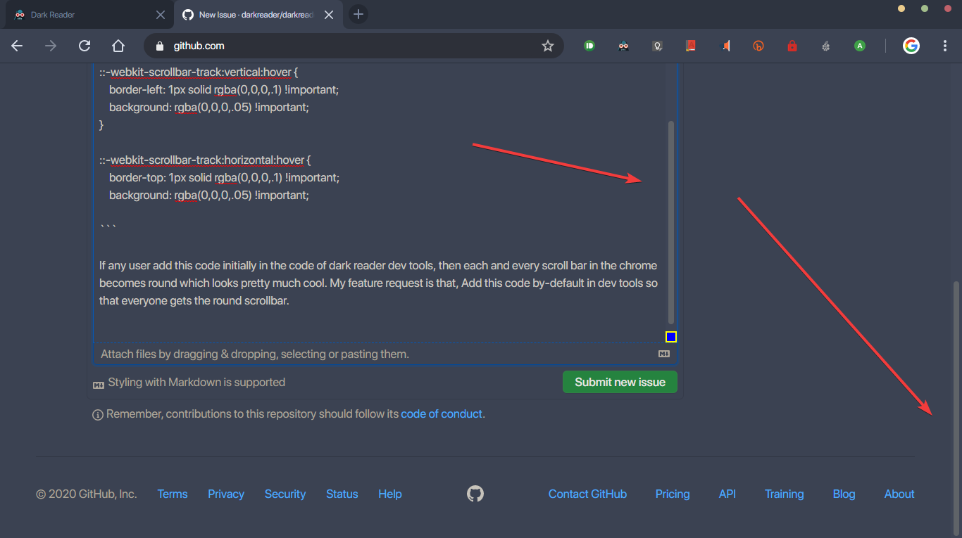 [Feature Request] Round scroll bar for all sites · Issue #3741 ...