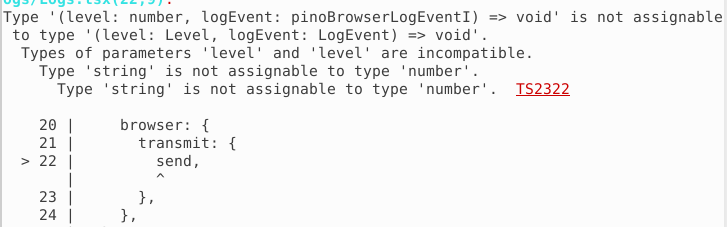 Error While Configuring Pino Logflare In React Typescript · Issue 13