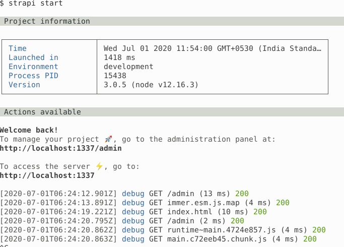 strapi index page works, /admin is blank (vendor.dll.js and main.js not found) · Issue #3377 ...