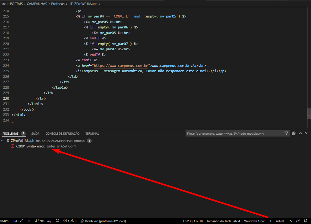 Problemas na compilação de fontes AdvPL ASP (*.aph) · Issue #955 ...