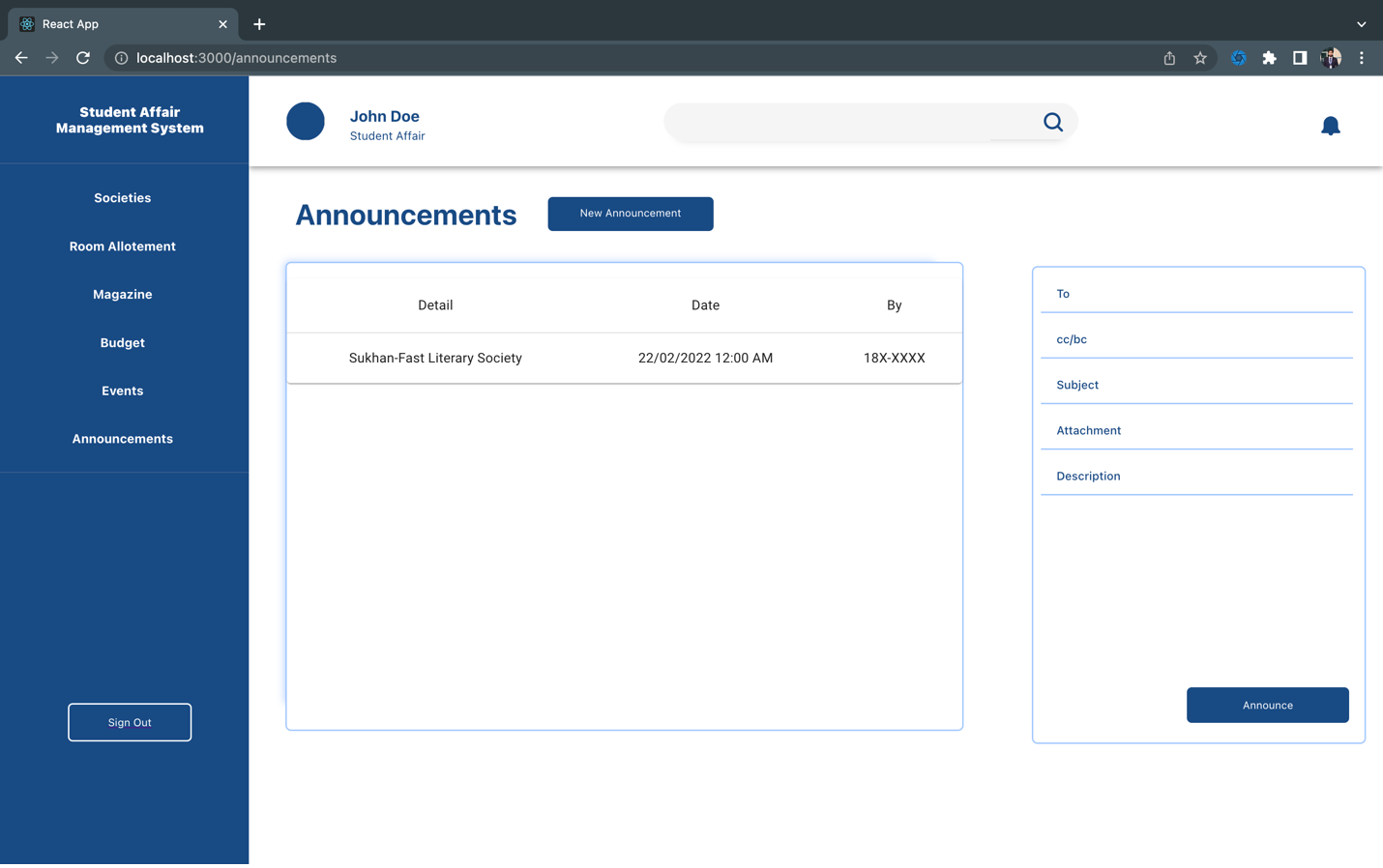 GitHub - Abdullah-Sheikh/sams: Student Affair Management System using Reactjs 🚀