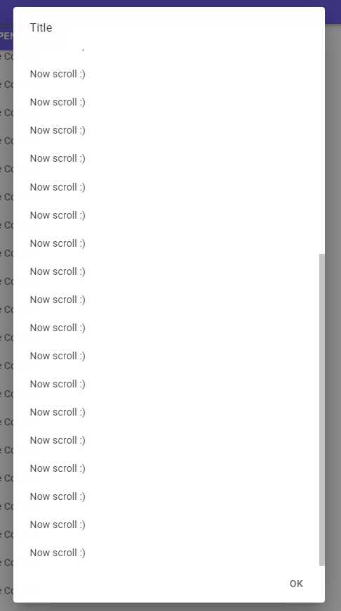 How to make Dialog scrollable · MudBlazor MudBlazor · Discussion #2162 ...