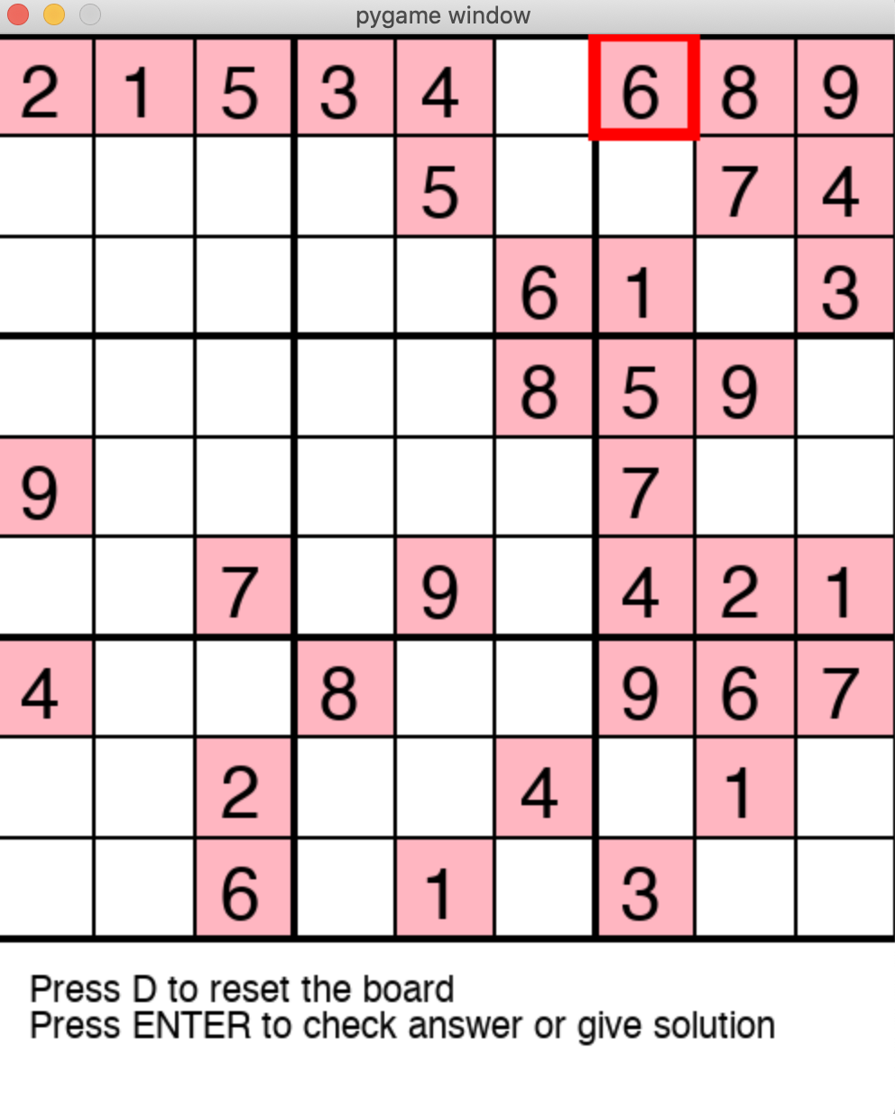 GitHub - ragavevic/INF1340-Sudoku: Sudoku game for my INF1340 class