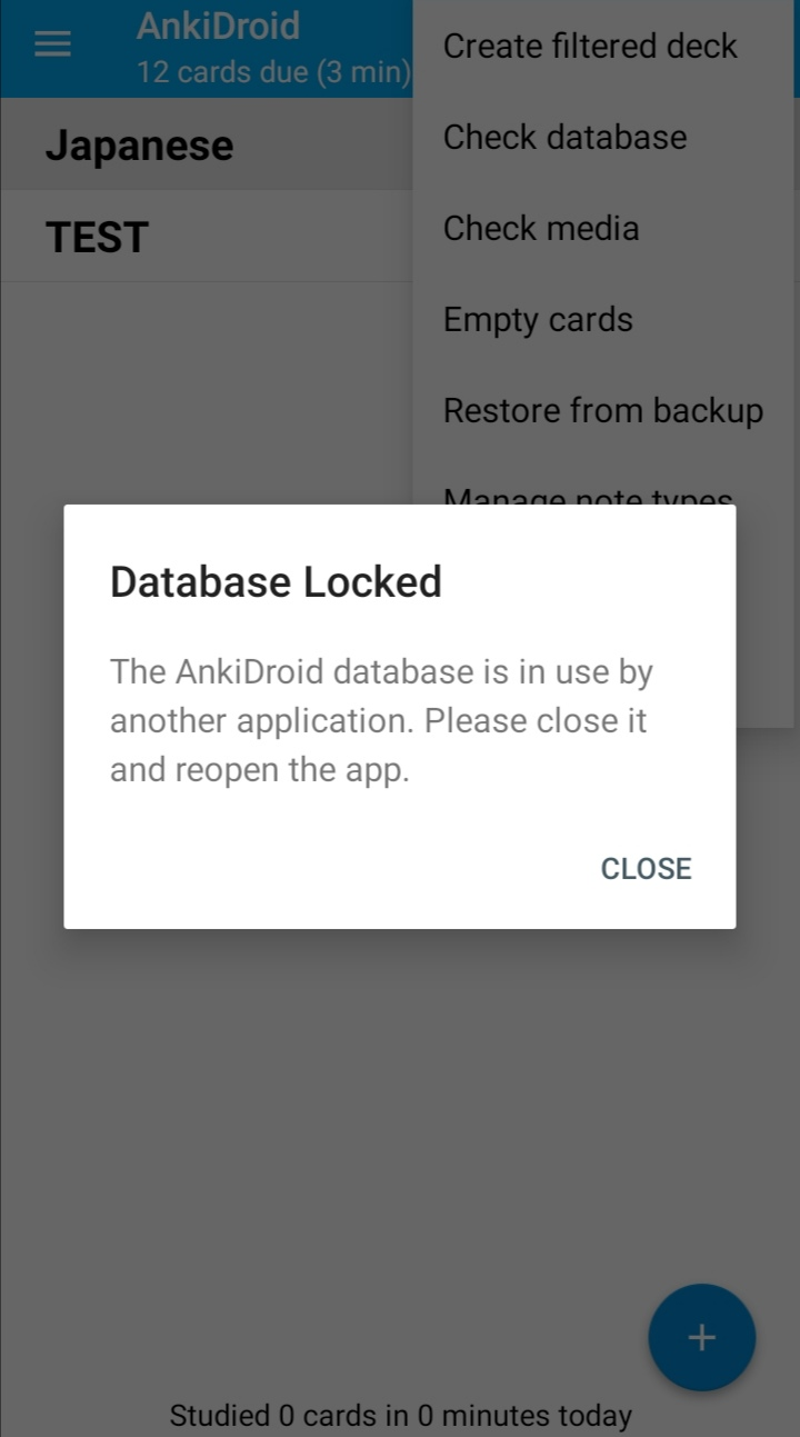 [ACRA 2.10alpha71] - A locked database crashes "Check Database" · Issue #6067 · ankidroid/Anki ...