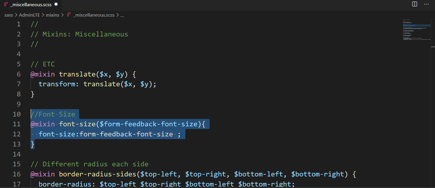 [BUG] mixin font-size not found · Issue #3012 · ColorlibHQ/AdminLTE · GitHub