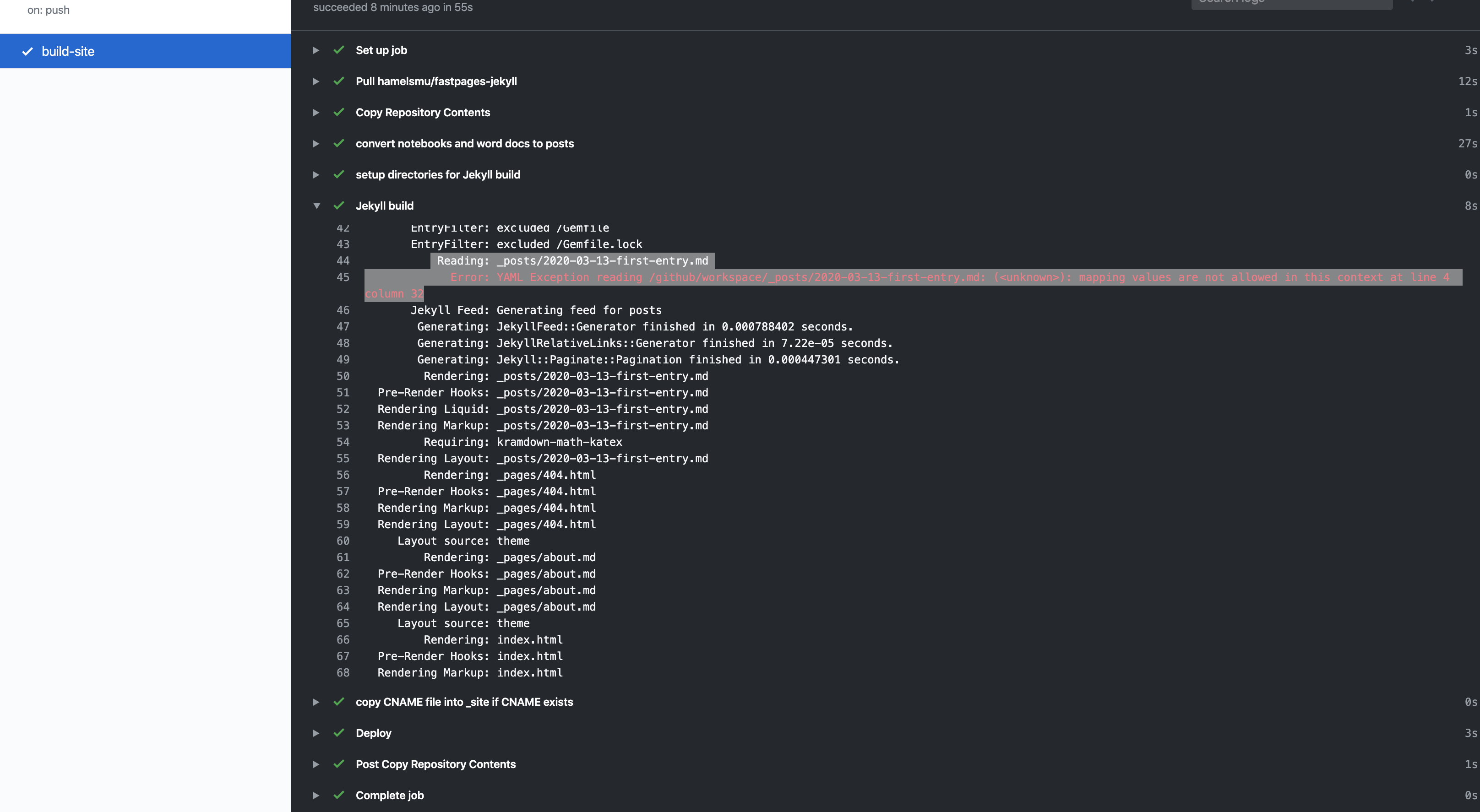 [2020/03/13]: [Potential bug in reporting build fail] · Issue #209 ...