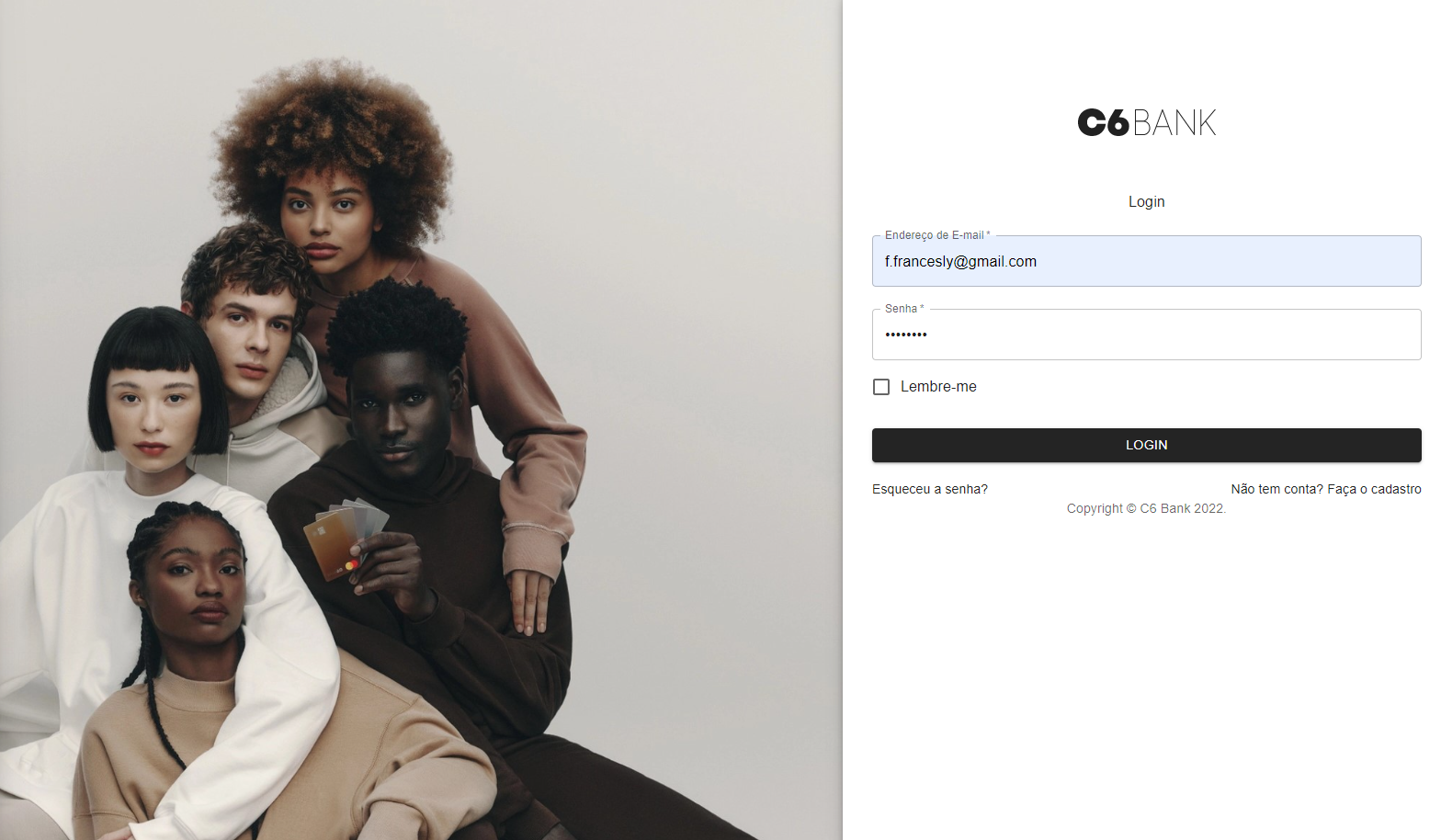 GitHub - franceslyhebe/login-c6-bank