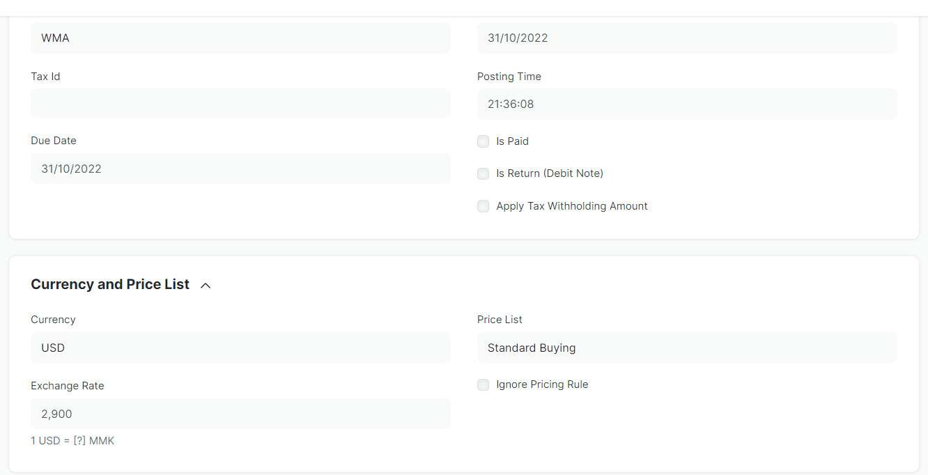 Foreign Currency Account Payable and General Ledger are not same · Issue #32959 · frappe/erpnext ...
