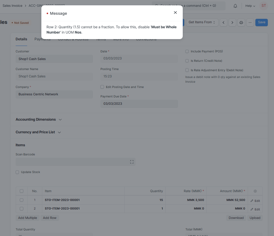 Promotion Rule >> Free Item (Decimal Isssue) · Issue #34288 · frappe/erpnext · GitHub