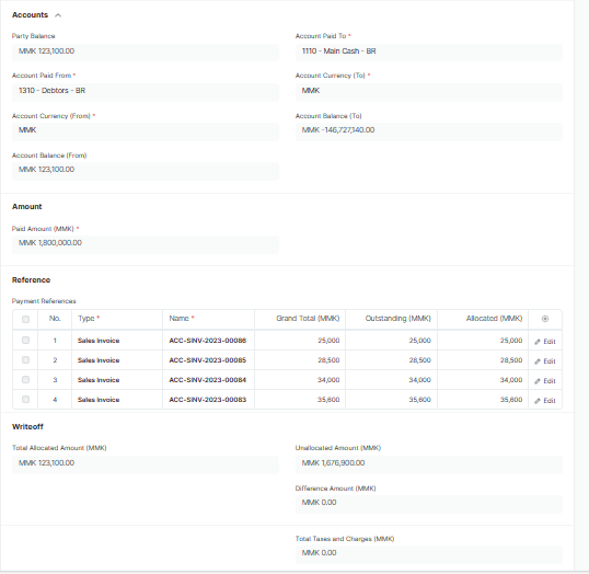 Payment Entry For One Customer With Different Currency Transaction · Issue 36938 · Frappe 
