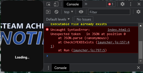 Steam Achievement Notifier Loading · Issue #41 ...