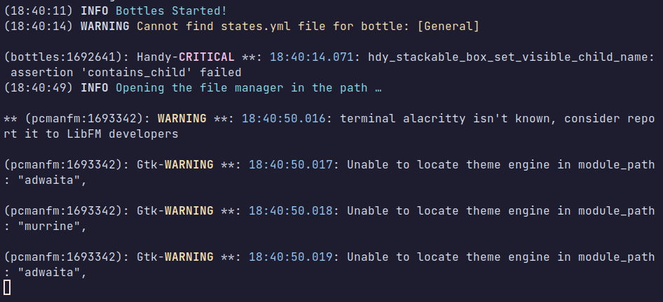 [BUG] Run Executable is not opening a file picker · Issue #1160 · bottlesdevs/Bottles · GitHub