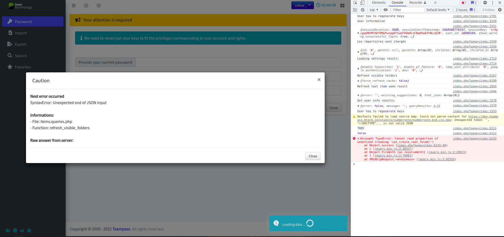 User can't view items (SyntaxError: Unexpected end of JSON input ) · Issue #3409 ...