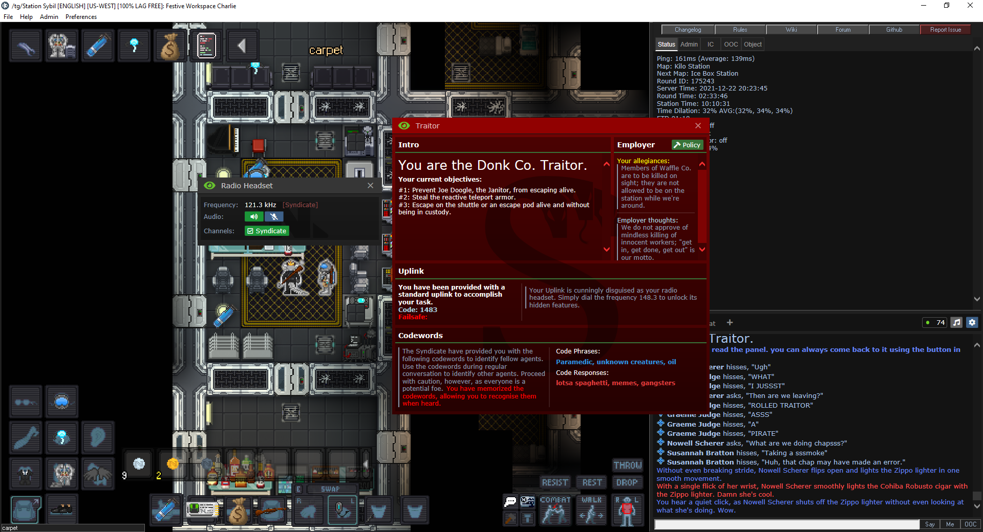 You can become a traitor as a space pirate and have no way to access ...