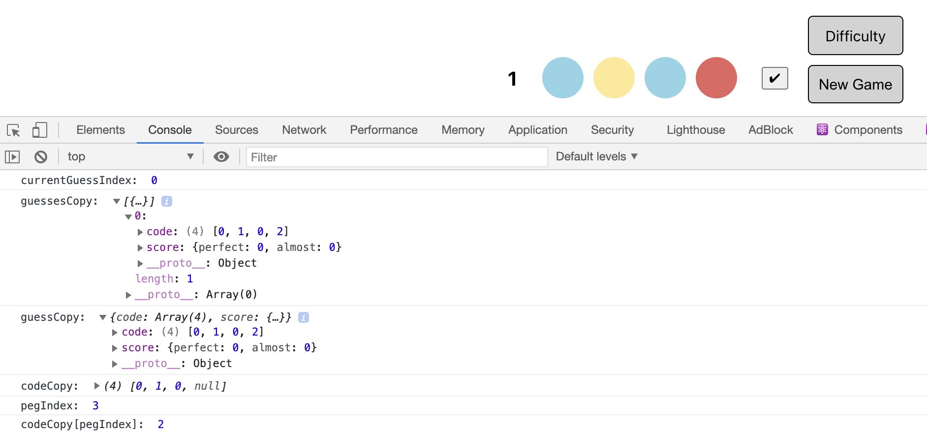 GitHub - cubasve/Mastermind-Game: Mastermind Game using React