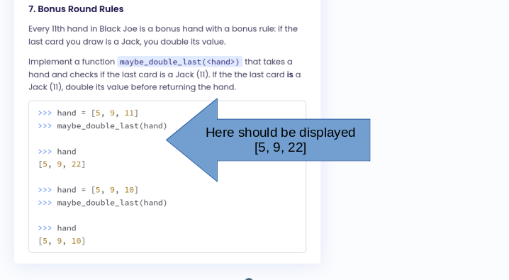 [Card games] Bonus round rule: test not matching the instructions ...