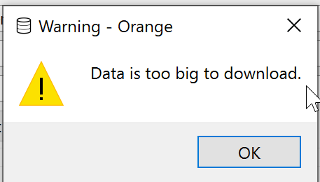SQL request replies Data is to big/ How big ist the data max? · Issue #6046 · biolab/orange3 ...