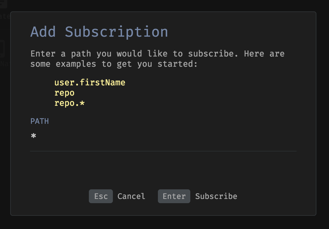Subscribe to complete state using * instead of empty key · Issue #885 · infinitered/reactotron ...