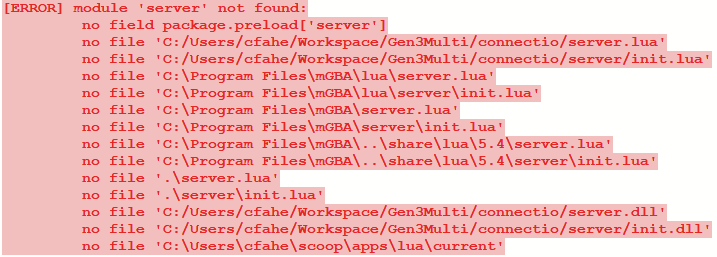 Using `require` in a Lua script has stopped working · Issue #2877 · mgba-emu/mgba · GitHub