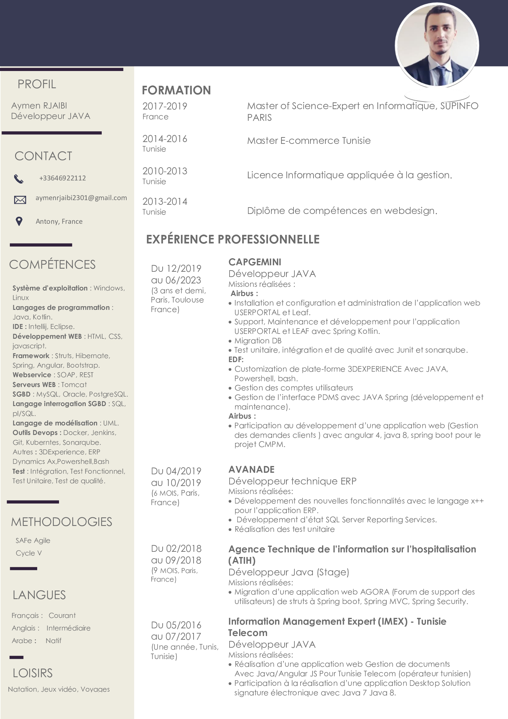 Github Aymenrjaibi Cv Rjaibi Aymen
