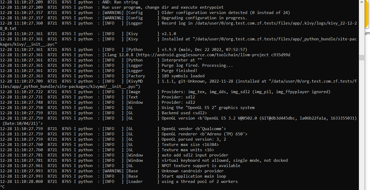 The Widget MDTopAppBar is not working in Android 12.0 · Issue #1542 · kivy/buildozer · GitHub