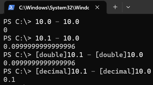 Deduction Double Values Does Give Incorrect Value · Issue 84227