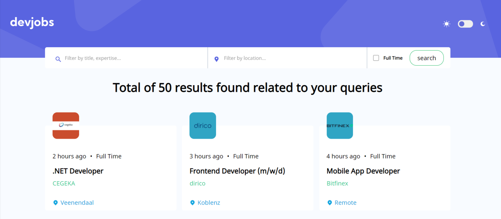 GitHub - RohithChittibommala/devJobs