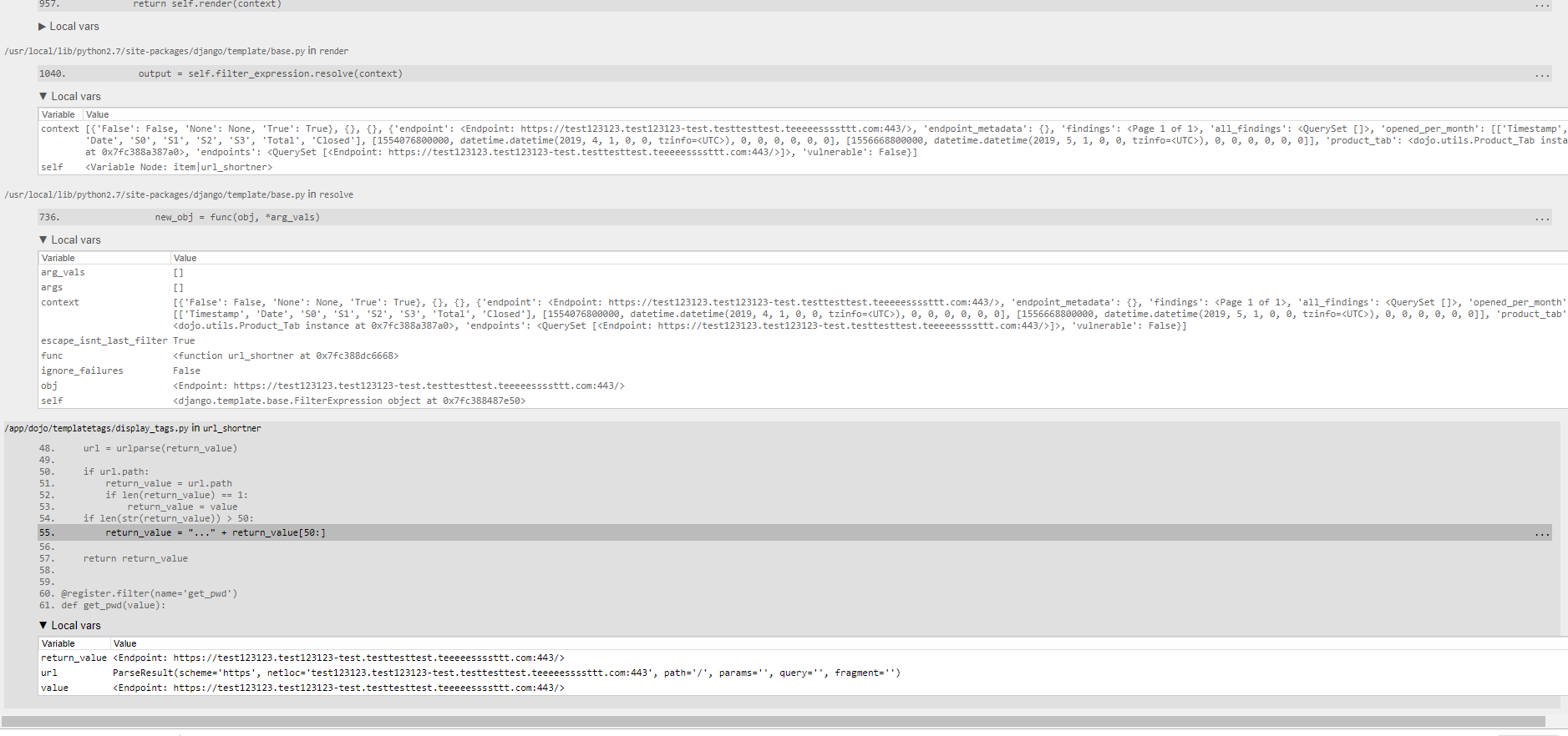 Endpoints with hostnames over 50 characters generate 500 Errors · Issue #1104 · DefectDojo ...