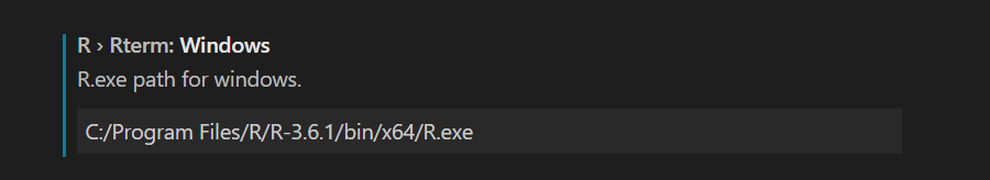 r.term.windows will not populate with R.exe file path in settings, will not run R terminal in VS ...