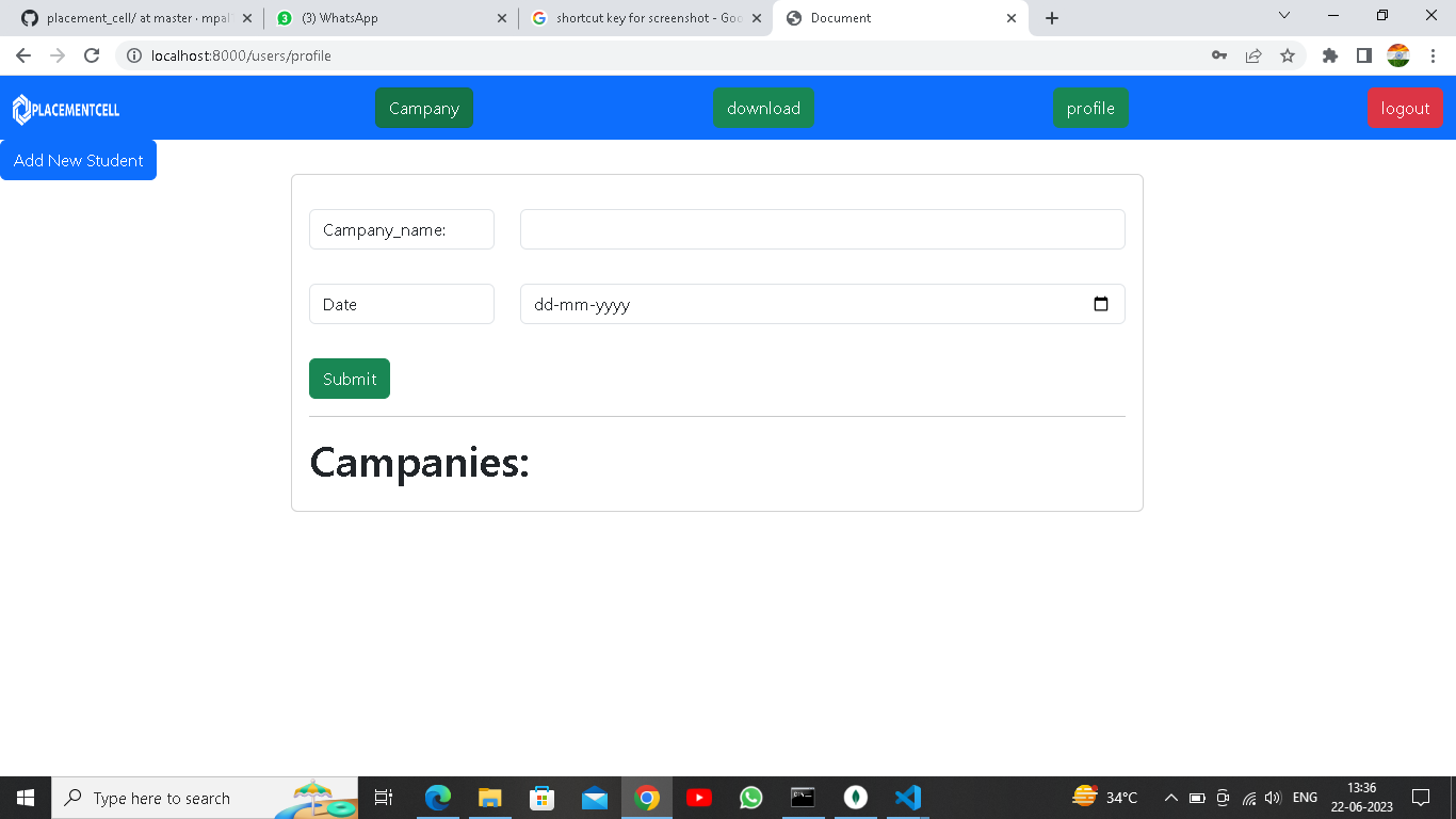 GitHub - mpal15/placement_cell