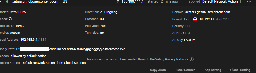 Misaligned text in Connection Detail · Issue #287 · safing/portmaster-ui · GitHub