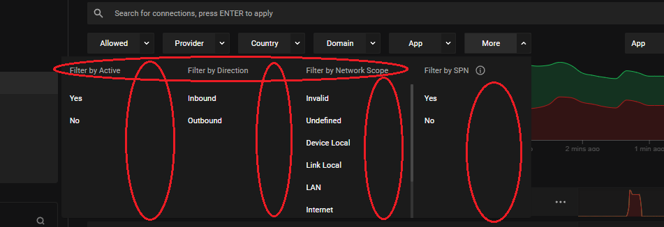 Add symbols for More Filter, Rename Filter by * to *, Remove Empty Space · Issue #301 · safing ...