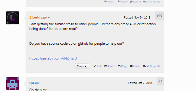 java.lang.NoClassDefFoundError: ft crash · Issue #963 · Lothrazar/Cyclic · GitHub
